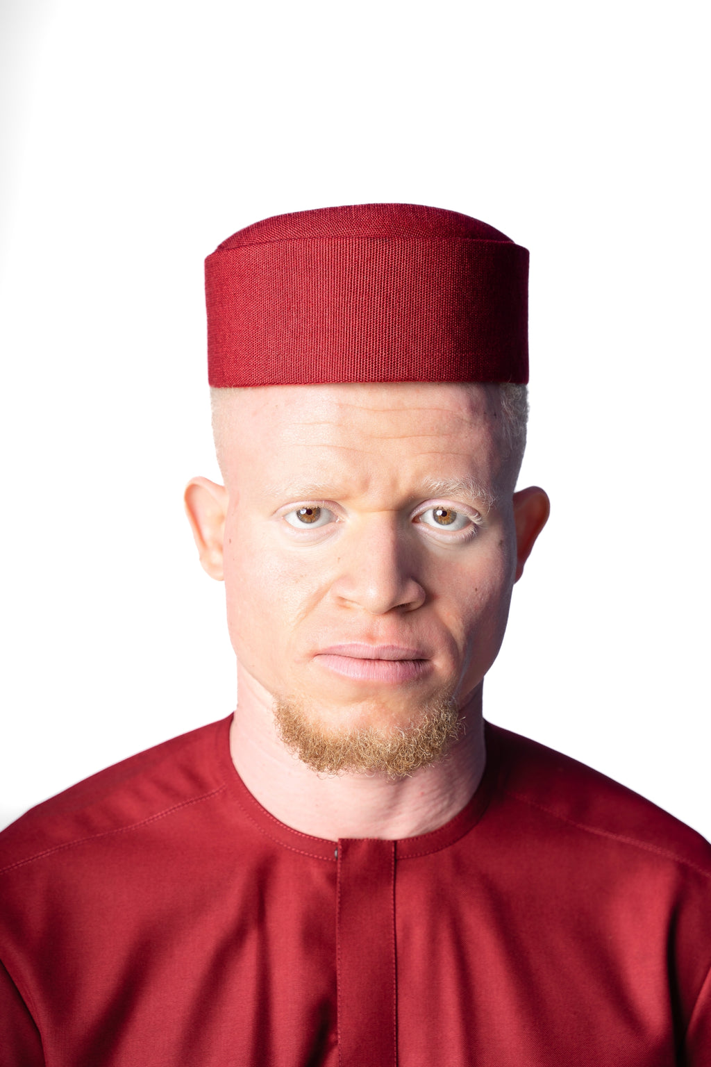 Traditional Hand Woven Cotton Awolowo Fila Hat in Red – AJADI